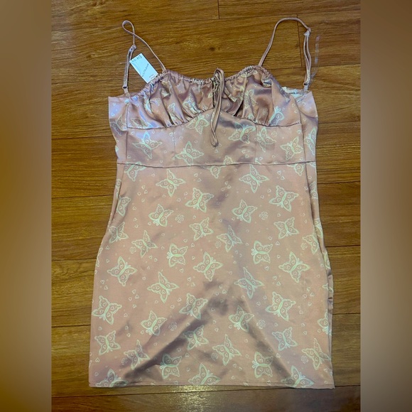 PacSun | Dresses | Pacsun Mini Dress Light Pink With Light Green ...